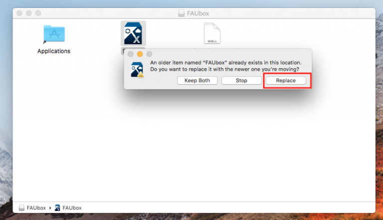 Client Update on macOS › FAUbox