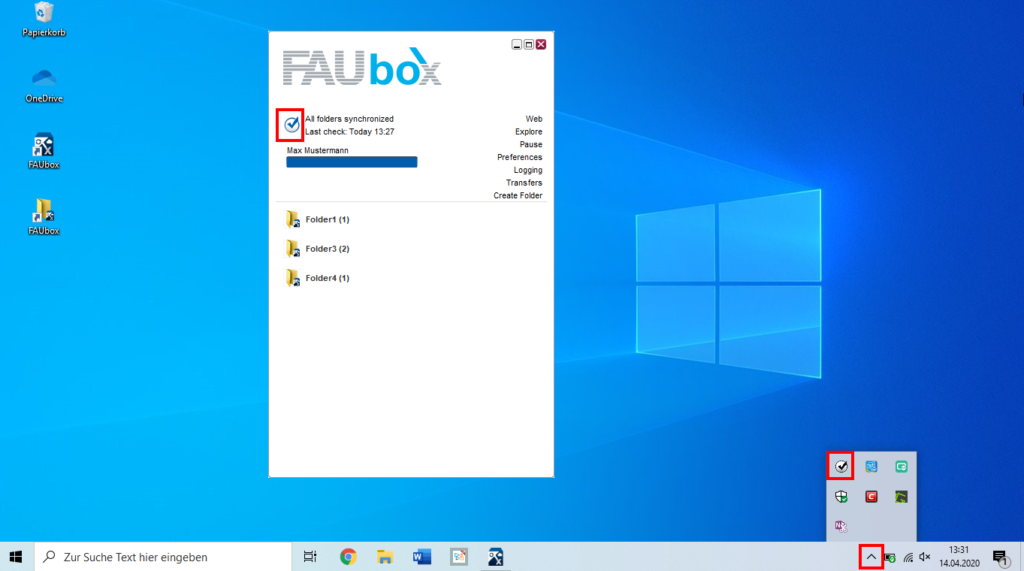 Getting started - FAUbox